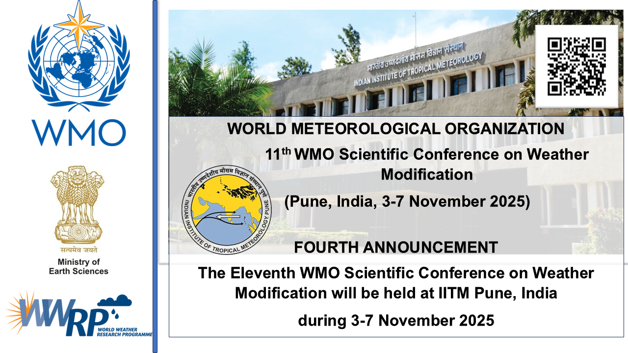 11th WMO Scientific Conference on Weather Modification (3-7 Nov 2025)